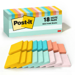 Post it Notes 3 in x 3 in 18 Pads 100 SheetsPad Clean Removal Floral ...