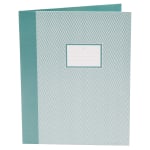 See Jane Work Presentation Folders Bifold Blue Herringbone - Office Depot