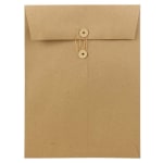 JAM Paper Open End 9 x 12 Manila Catalog Envelopes Button String ...