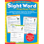 Scholastic 100 Write Learn Sight Word Practice Pages - Office Depot