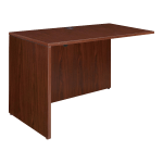 Lorell Essentials 42 W Reverse Desk Return Shell Mahogany - Office Depot