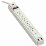 Tripp Lite Protect It 6 Outlet Surge Protector 6 ft. Cord 990 Joules 2 ...