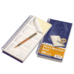 Adams Phone Message Books 11 x 5 12 100 Pages WhiteCanary Yellow Pack ...