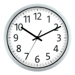 Realspace Round Wall Clock 11 Brushed Silver - Office Depot