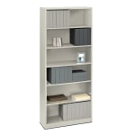 HON Brigade Steel Modular Shelving Bookcase 6 Shelves 4 Adjustable 81 ...