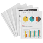 Avery Sliding Bar Report Covers White Bars Box Of 50 - Office Depot