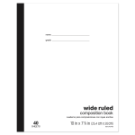 Office Depot Brand Composition Book 7 12 x 9 34 Wide Ruled 100 Sheets ...
