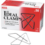 ACCO Ideal Paper Butterfly Clamp 2 Size Small Box Of 50 - Office Depot