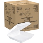 Dart 3 Compartment Foam Carryout Food Containers 8 Oz White Pack Of 200 Containers - Office Depot