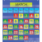 Scholastic Teacher Resources Pocket Chart Standard 34 x 44 Black ...