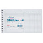 Adams Ledger Sheets 5 x 8 GreenWhite - Office Depot