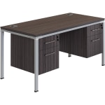 Boss Office Products Simple System Workstation Desk With 2 Pedestals 71 ...