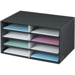 Bankers Box Literature Sorter 10 14 x 19 12 x 12 38 BlackGray Pinstripe ...