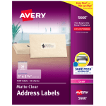 Avery Matte Address Labels With Sure Feed Technology 5660 Rectangle 1 x ...