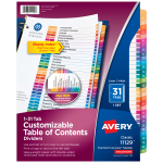 Avery Ready Index 1 24 Tab Double Column Binder Dividers With ...