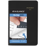 2025 AT A GLANCE Daily Appointment Book Planner 5 x 8 Black January To ...