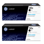 HP 30X High-Yield Black Toner Cartridges, Pack Of 2, CF230X
