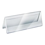Azar Displays 2 Sided Acrylic Name Plates 2 x 6 Clear Pack Of 10 Name ...