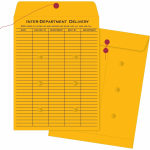 Business Source 2 sided Inter Department Envelopes 10 x 13 28 Lb Button String Kraft Box Of 100 ...