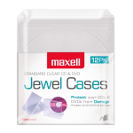 Maxell CD 365 Slimline Jewel Cases Clear Pack Of 40 - Office Depot