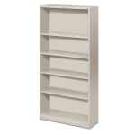 HON Brigade Steel Modular Shelving Bookcase 6 Shelves 4 Adjustable 81 ...