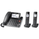 Panasonic® LinktoCell Dect 6.0 Expandable Corded/Cordless Phone With ...