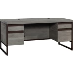 Sauder Manhattan Gate 66 W Executive Computer Desk With Floating 34 ...