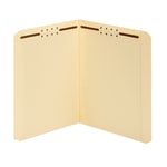 Office Depot Brand Manila Fastener Folders 2 Fasteners Straight Cut ...