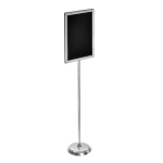Azar Displays 2 Sided Slide In Frame Sign Holder With Metal Pedestal ...