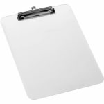 Sparco Plastic Clipboard With Flat Clip 8 12 x 11 Clear - Office Depot