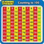 Scholastic Reinforcement Stickers Counting To 100 4 x 4 Pack Of 20 ...