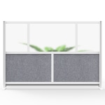 Luxor Modular Room Divider Wall System Starter Wall 53 x 70 Gray ...