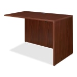 Lorell Essentials 48 W Reverse Desk Return Shell Mahogany - Office Depot