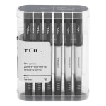 TUL® Permanent Markers, Fine Point, Silver Barrel, Black Ink, Pack Of ...