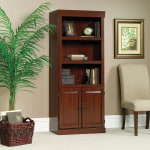 Sauder Heritage Hill 71 14 H 3 Shelf Traditional Bookcase CherryDark ...