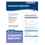 Adams Application for Employment Pack Of 2 - Office Depot