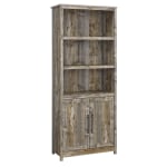 Sauder Granite Trace 72 H 5 Shelf Bookcase With Doors Rustic Cedar ...