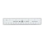 Acme Durable Plastic 6 Clear Ruler - Office Depot