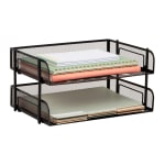 Mind Reader Stackable Desktop Organizer Paper Tray 7 14 H x 10 W x 13 ...