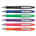 FORAY® Rubber Grip Gel Pens With Fashion Ink, Medium Point, 0.7 mm ...