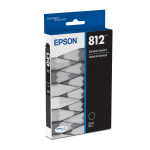 Epson 812 DuraBrite Ultra Black And Cyan Magenta Yellow Ink Cartridges ...