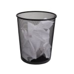 Mind Reader Metal Mesh Trash Can 4.4 Gallon Waste Paper Basket 13 34 H ...