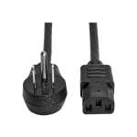 Eaton Tripp Lite Series Desktop Computer AC Power Cord Right Angle NEMA 5 15P to C13 10A 125V 18 ...
