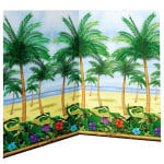 Amscan Summer Luau Beach Scene Setter Room Roll 48 x 480 Multicolor ...