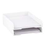 JAM Paper Stackable Paper Trays 2 H x 9 34 W x 12 12 D Red Pack Of 2 ...