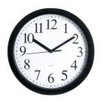 Realspace Quartz Wall Clock 14 Black - Office Depot