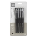 Office Depot® Brand Felt-Tip Pens, Fine Point, 0.5 mm, Black Barrel ...