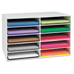 Pacon Construction Paper Storage Unit 3 H x 12 14 W x 18 14 D - Office ...