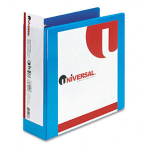 Universal Deluxe Round Ring Vinyl View Binder 8 12 x 11 1.5 Capacity ...