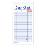 Adams Carbonless Guest Check Pad 2 Part 6 78 x 3 38 White 50 Sheets Per ...